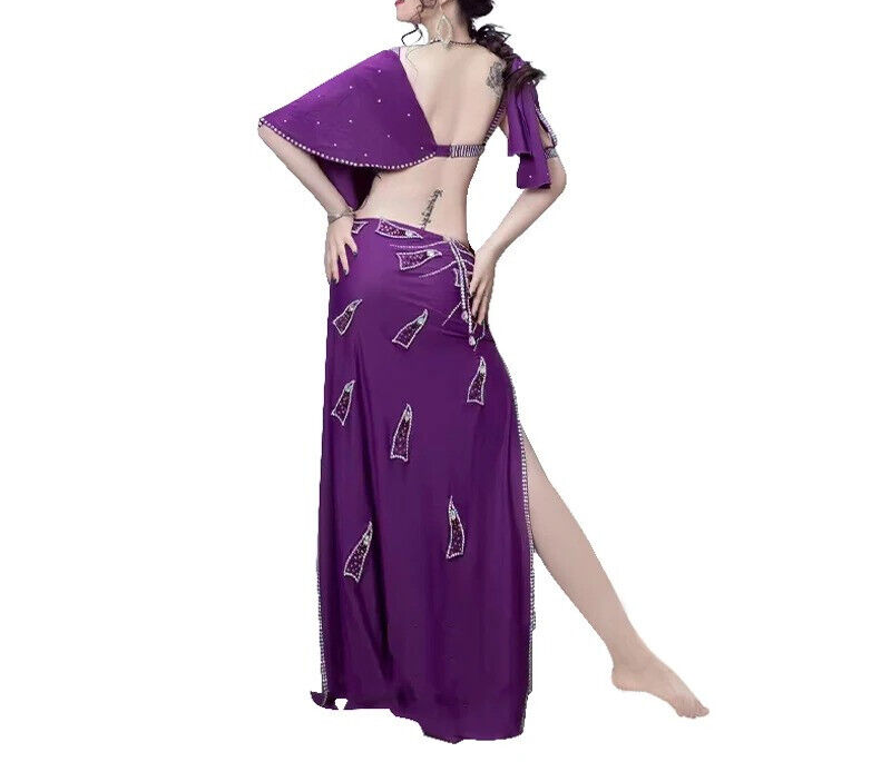 Oriental Egyptian Belly Dance Costume Saidi Dress, Baladi Galabia ...