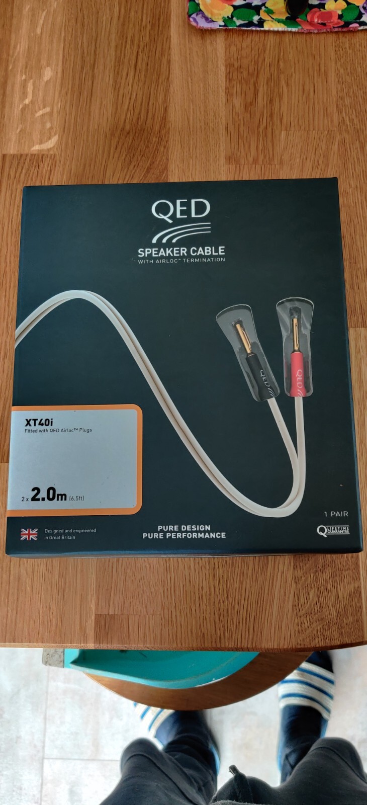 QED XT40i Reference Speaker Cable Terminated with Airloc Banana Plugs 2m for sale online | eBay