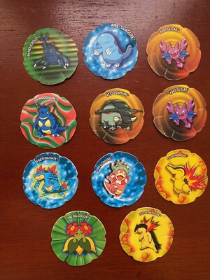 POGS Salta Tazos Pogs Pokemon 2001 Licensed Caps Pogs Lot of 11 | eBay