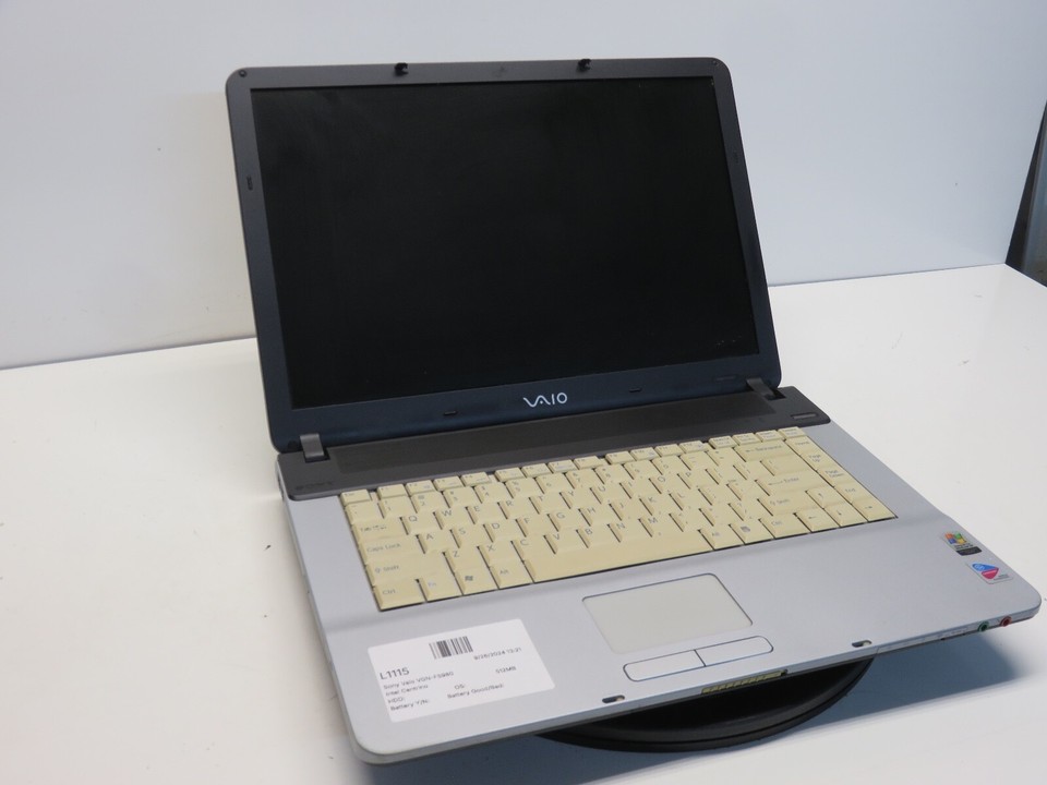Sony Vaio VGN-FS980 Intel Centrino 512MB NO HDD No Batt | eBay