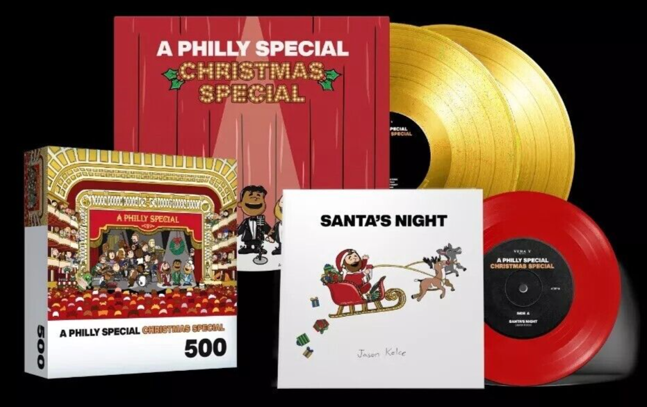 A PHILLY SPECIAL CHRISTMAS bundle vol 1 &2 on gold vinyl & puzzle with ...