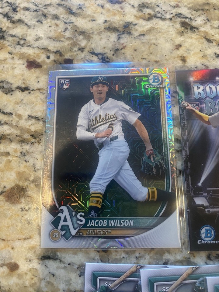 Jacob Wilson Rookie Card Lot (25)Topps Bowman - HUGE LOT ⚾️🔥MOJO! | eBay