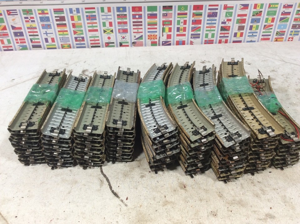 Marklin 5106/5120 Metal Track lot - 86 straight curve Track - SET H0 ...