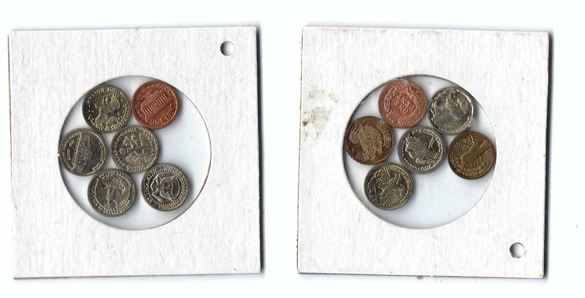 RARE VINTAGE ANTIQUE MINIATURE UNITED STATES COINS COIN SET | eBay