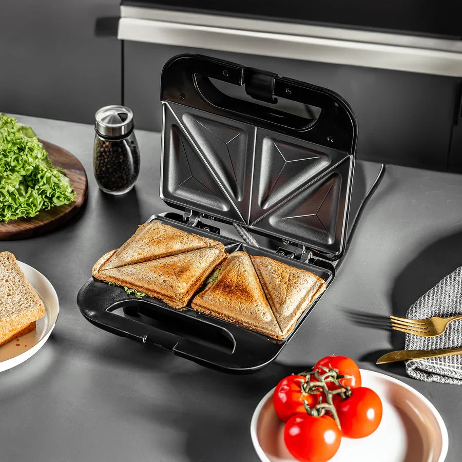 Toastie Sandwich Grill Maker 750W Non Stick Deep Fill 2 Slice Toaster ...