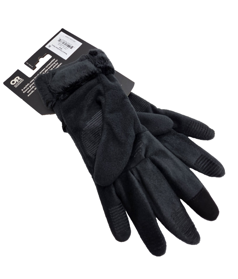 Outdoor Research Women's Fuzzy Sensor Gloves Black Large - NWT | eBay