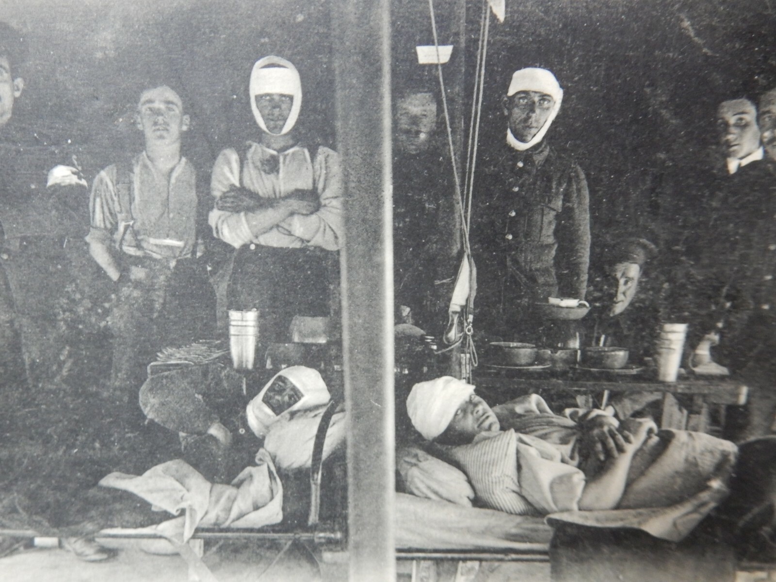 WW1 PORTRAIT HOSPITAL TENT MEDICAL DOCTOR NURSE RAMC BLIGHTY WOUNDS ...