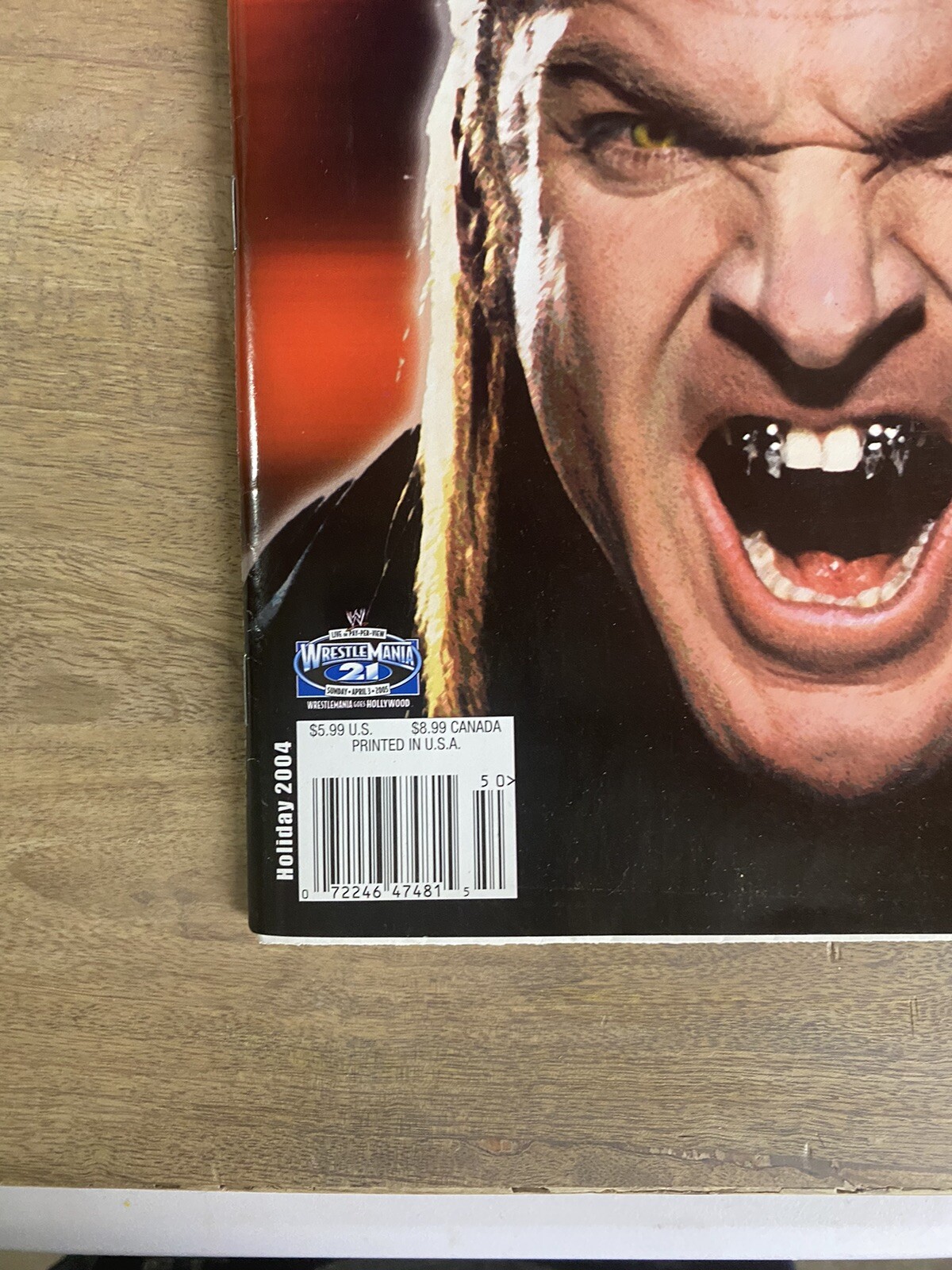 WWF WWE RAW Magazine Holiday 2004 - HHH Triple H Blade Trinity Bonus ...