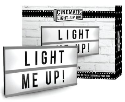 LED CINEMATIC MESSAGE BOARD LIGHT UP BOX WALL SHOP WEDDING SIGN LP40859 ...