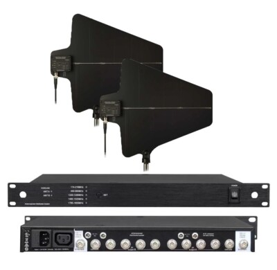 UHF Antenna Power Distribution System UA845UWB for Shure SLX4 Wireless ...