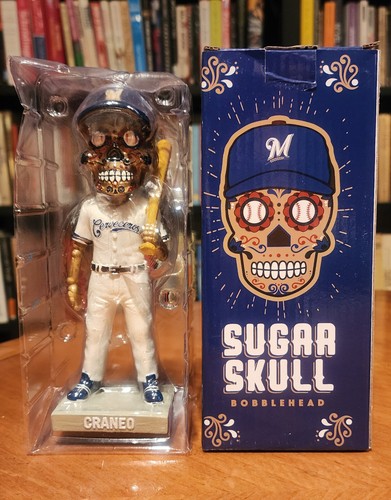 NEW 2019 Milwaukee Brewers Sugar Skull Bobblehead CRANEO Cerverceros ...