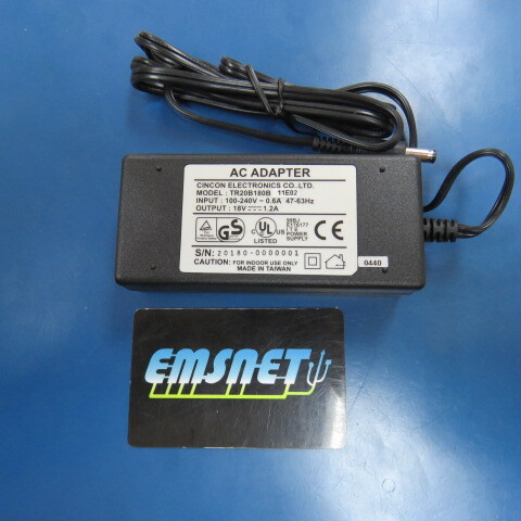 CINCON ELECTRONICS CO TR20B180B11E02 Qty of 1 per Lot AC Adapter, INPUT ...