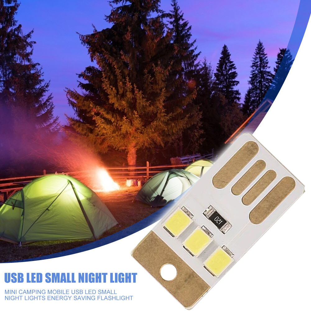Outdoor Camping Mini LED Lights Energy Saving Rechargeable Lamp (1pcs ...