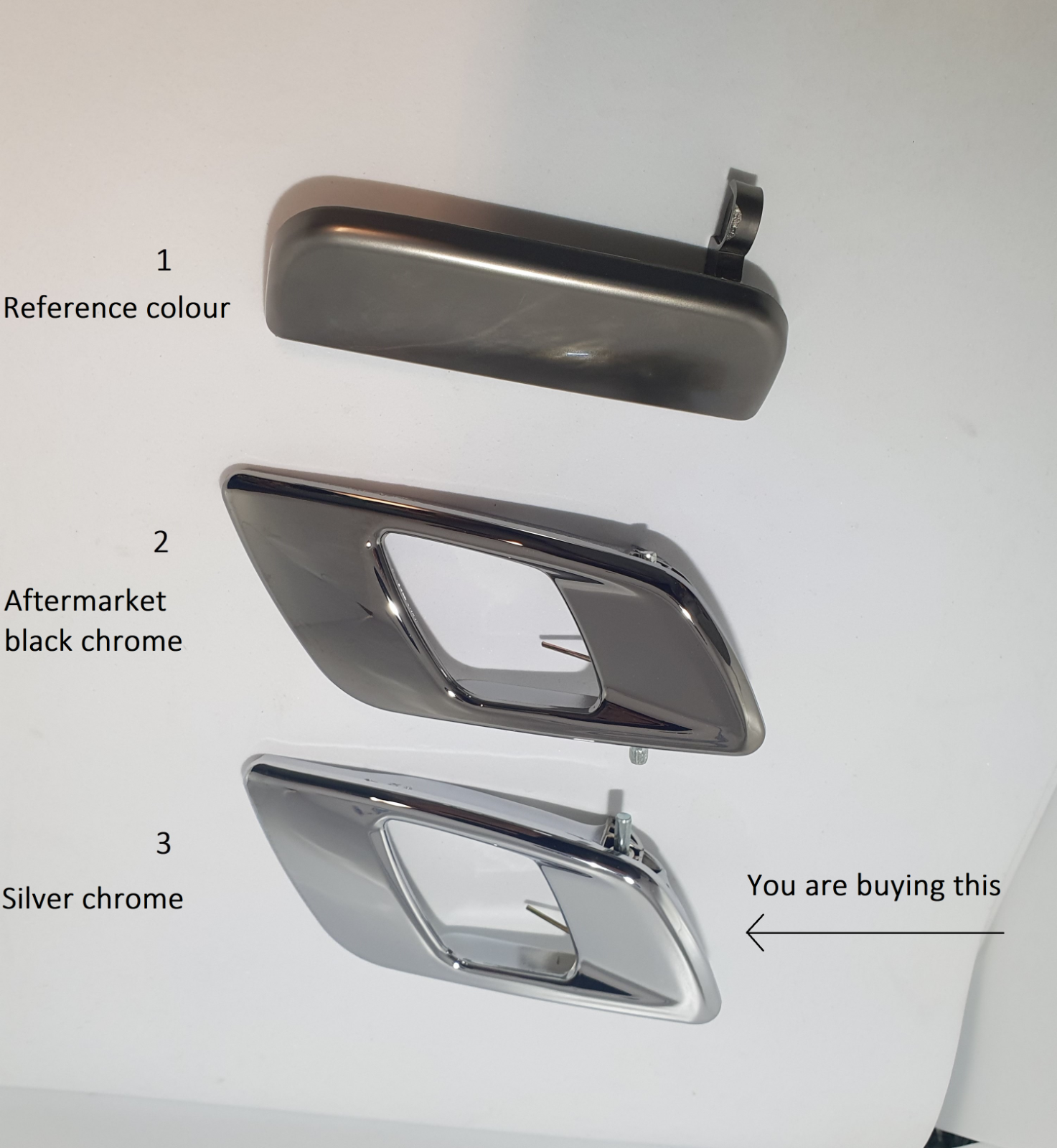 2 pc Set Front Left & Right Inner Door Handle for Ford Ranger PX (Thai ...