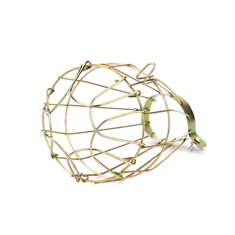 1X Iron Wire Bulb Guards Clamp Metal Lamp Cage Retro Trouble Light ...