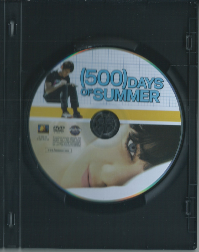 🔥 500 Days of Summer (DVD, 2009, Joseph Gordon-Levitt, Zooey Deschanel ...