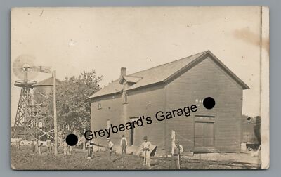 RPPC CBQ Railroad Train Station Depot HADDAM KS Kansas Real Photo ...