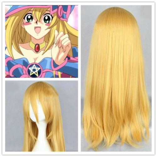 Dark Magician Girl Anime Yu-Gi-Oh! Long Hair Wigs | eBay