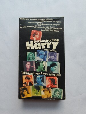 Deconstructing Harry VHS Tape, Robin Williams,COMPLETE/TESTED SEE ...