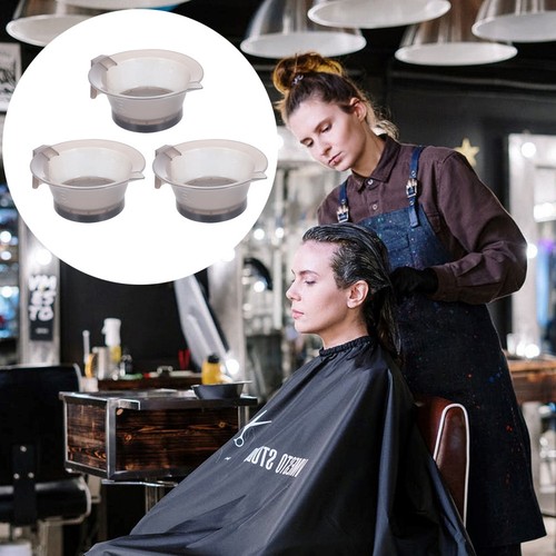 3 Pcs Hair Dye Bowls Plastic Mixing Tint Bowls with Scale for Salon and ...