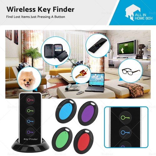 Wireless Key Finder RF Item Locator Item Tracker Support Remote Control ...