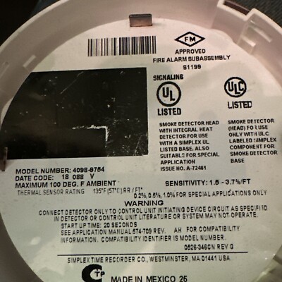 Fire Alarms - Simplex True Alert Fire Alarm