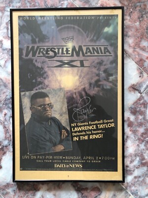 WWF WrestleMania XI April 2, 1995 NFL Lawrence Taylor Signed ...