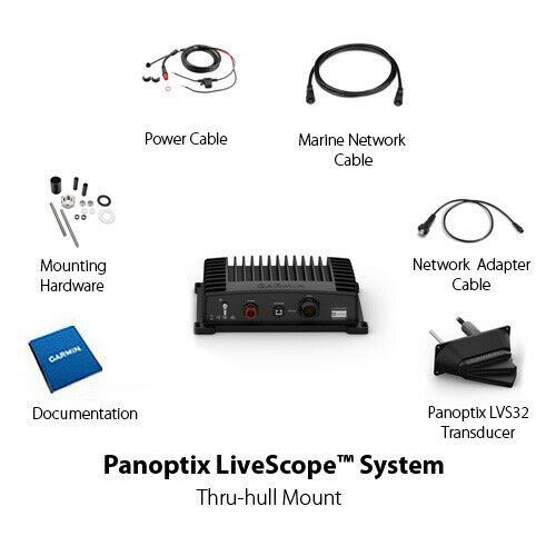 Garmin Panoptix LiveScope System with Thru-Hull Mount Transducer 010 ...