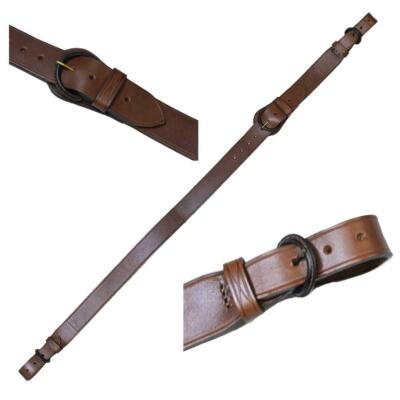 GMK Rifle Sling Traditional Leather Brown Gun Sports Shooting Hunting ...