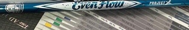 HAND CRAFTED Project X EVEN FLOW BLUE Hybrid Graphite Golf Shaft ...