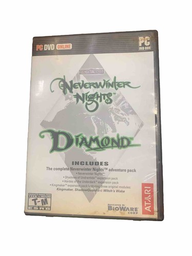 Neverwinter Nights Diamond PC DVD-ROM Windows XP in Box with Manual ...