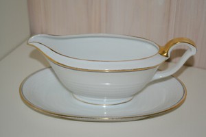Alt Scönwald-Eamag-Bavaria-Porzellan-Sausiere-Weiß/Schwarz/Golddekor ...