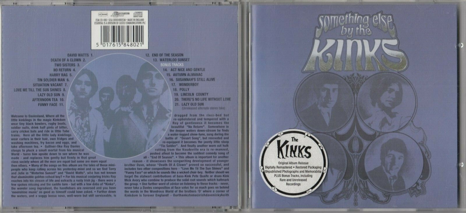 The Kinks - Something Else (+8 Bonus Tracks) (Remastered) [IMPORT] CD ...