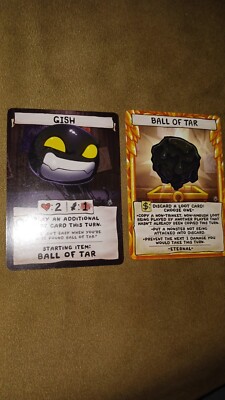 Gish Character Card Binding Of Isaac Four Souls Expansion | eBay