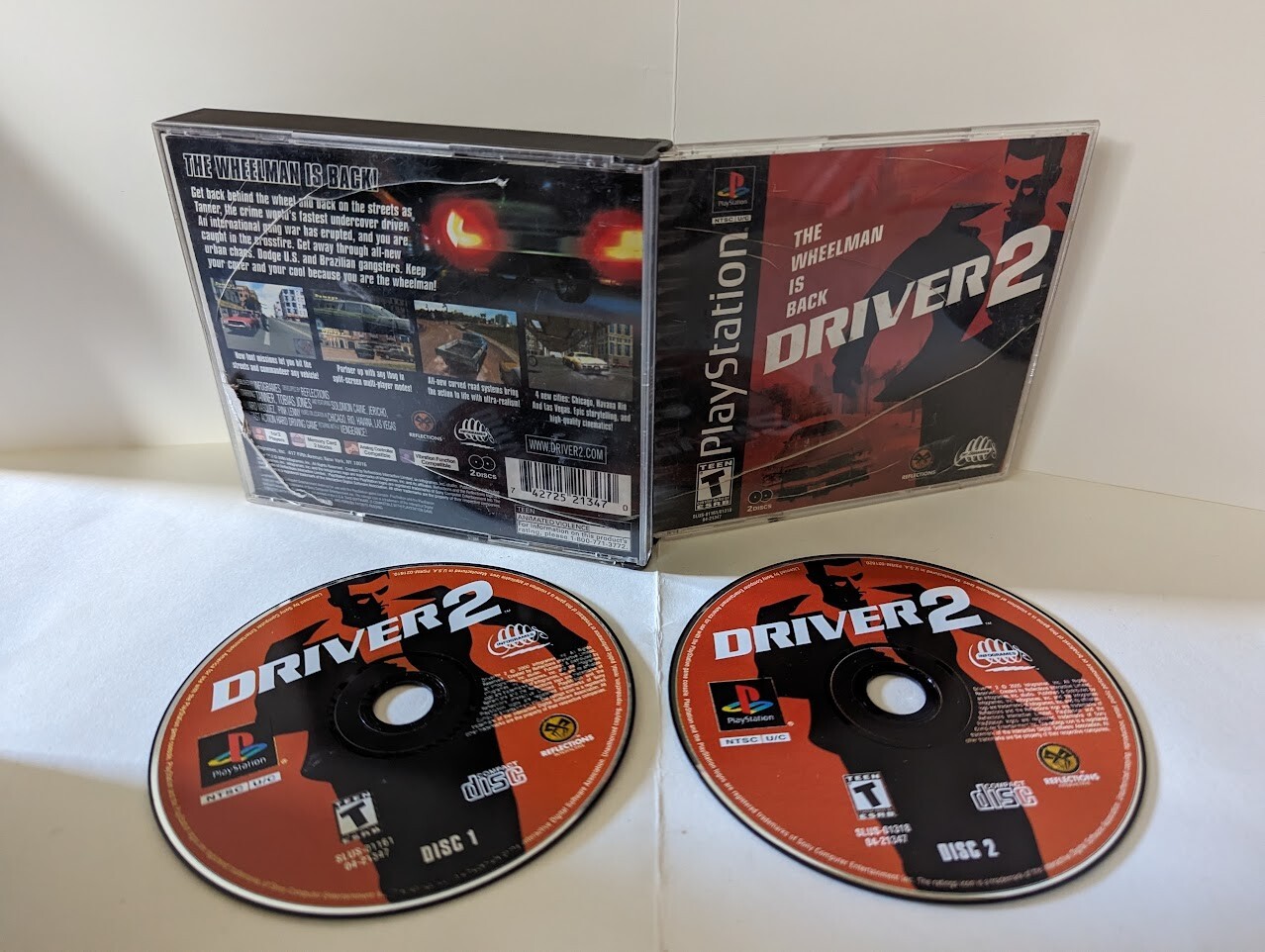 Driver 2 Playstation 1 2 ps1 PS2 Game Works Tested no manual - Has both ...