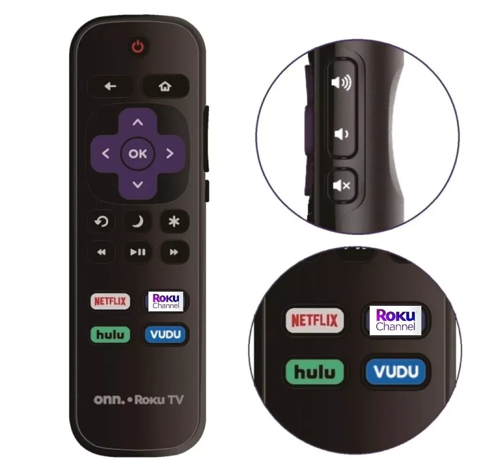 Original Onn Roku TV Remote Control For All Onn TV Roku TV Smart 4K ...