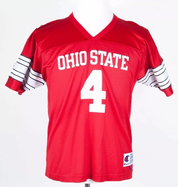 Ohio State Football Jersey #4 Red Champion Athletic Nylon youth XL | eBay