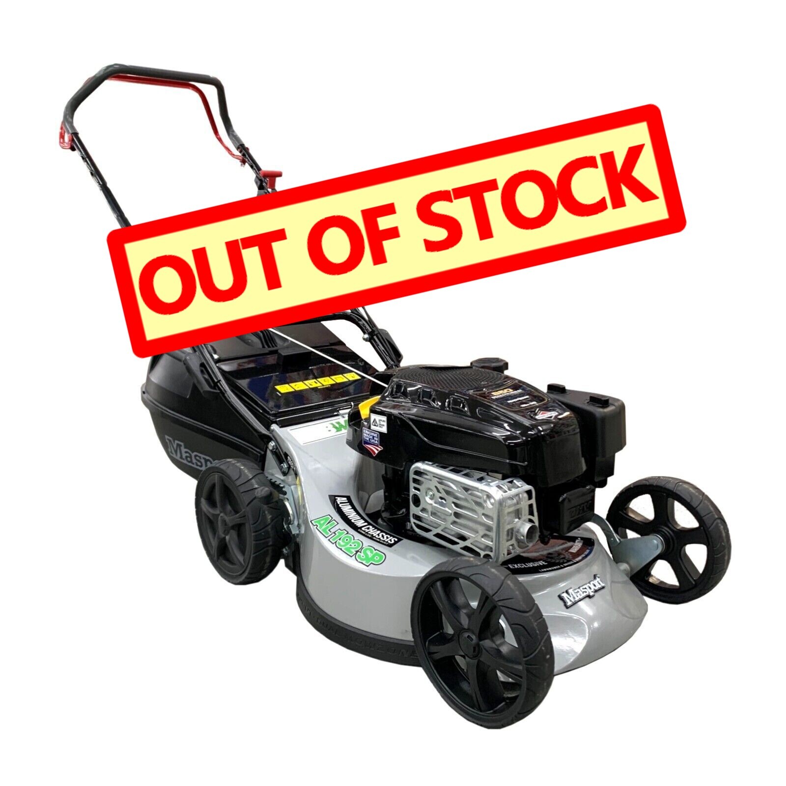 Masport BWM AL192 Self Propelled 19" Lawn Mower, 190cc Briggs Stratton ...