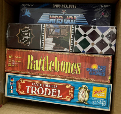 Lot of 4 - Board Game MSRP $185 Euro Rattlebones, Trodel, Sabika, Top ...