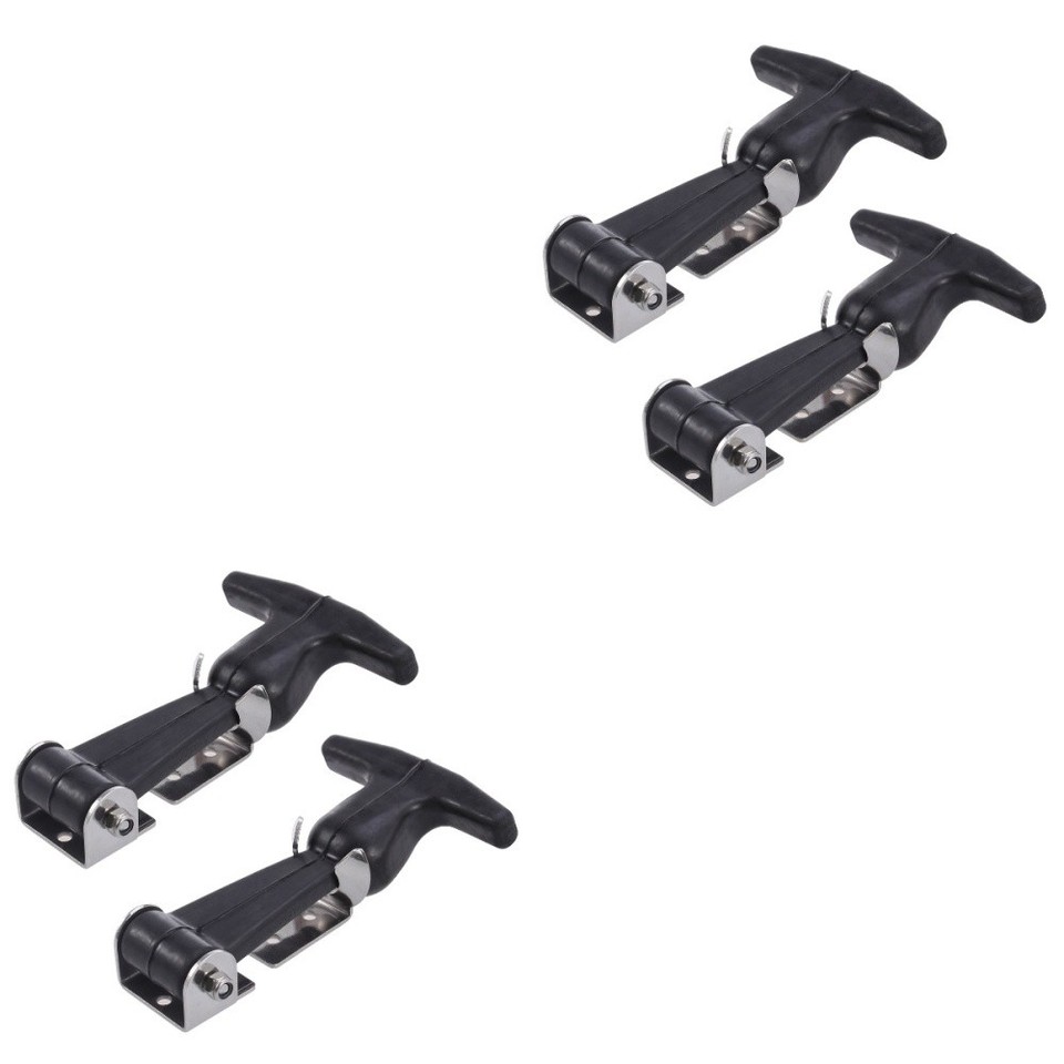 2 PCS Stainless Steel Buckle Trailer Rubber Latch Utility Bed Door ...