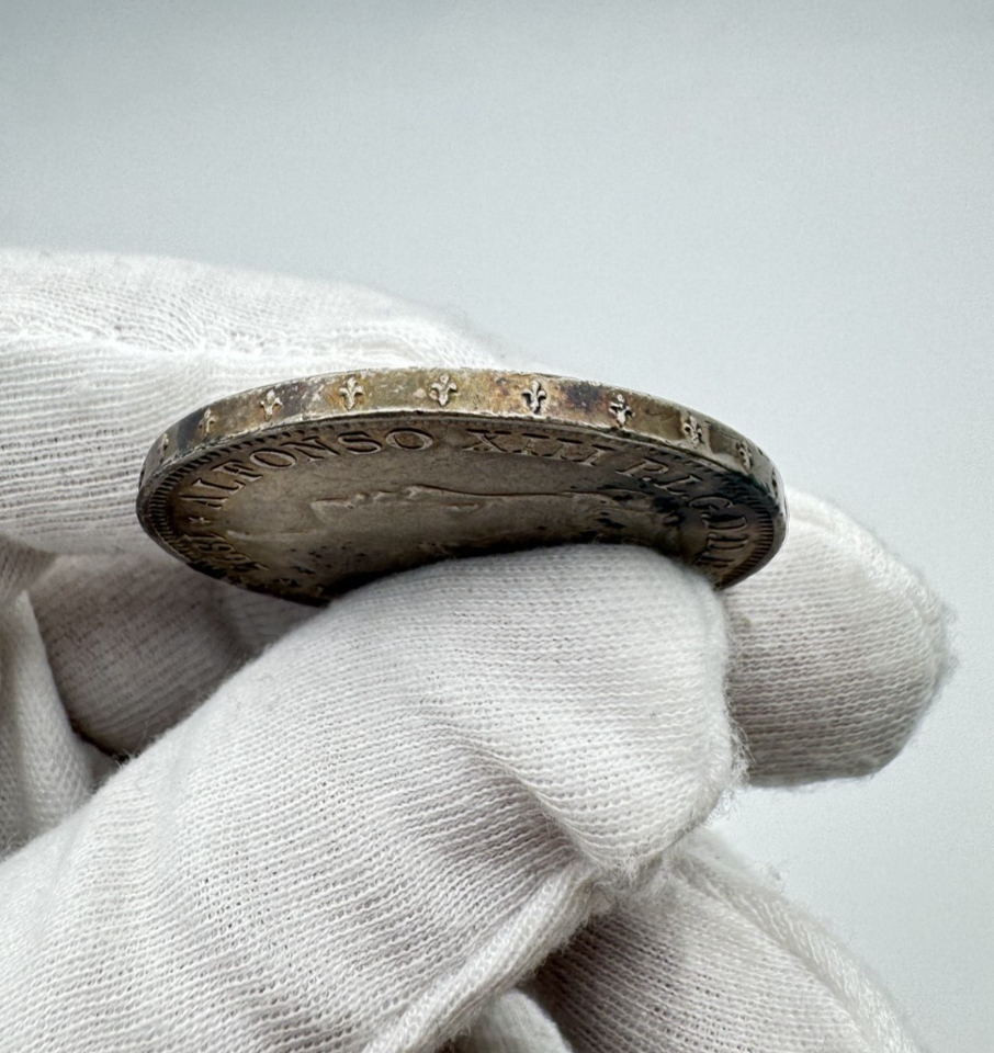 1895 1 Peso Isla De Puerto Rico Silver Coin Alfonso XIII - RARE FIND ...