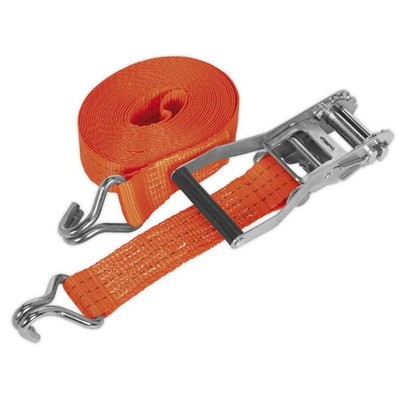 Sealey Ratchet Strap 50mm x 6m Polyester Webbing 3000kg Breaking ...