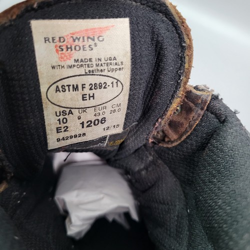 Men's Red Wing 1206 Brown Work Boots Size 10EE Thinsulate Ultra Made In ...