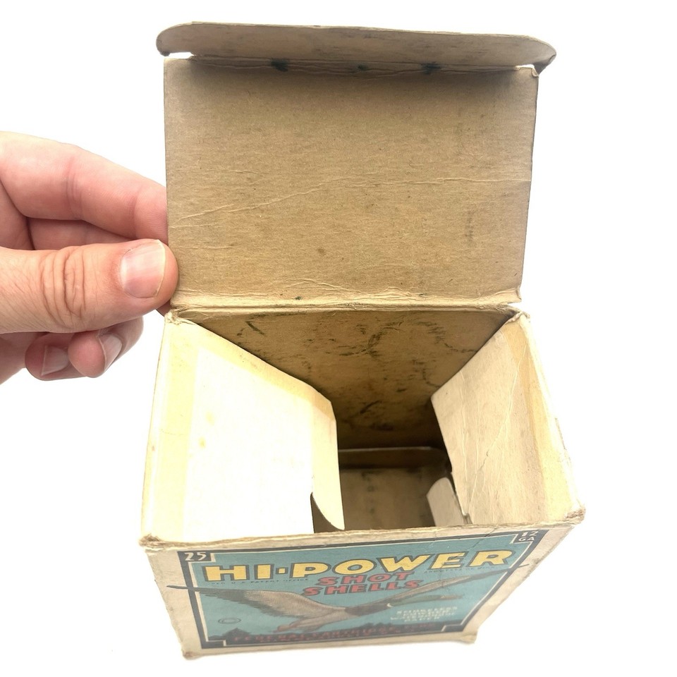 Vintage Federal Hi-Power Shot Gun Shells 12 GA Empty Box Mallard Duck ...