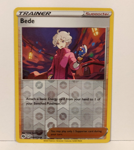 Pokemon Bede Trading Card 050/073 Reverse Holo Champion's Path NM ...