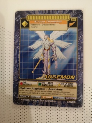 Angemon Niveau Champion carte Digimon série 3 # jd-137 | eBay