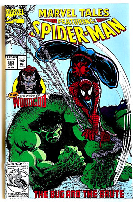 MARVEL TALES #263 CVR A SAM KIETH SPIDER-MAN HULK 1992 MARVEL COMICS NM ...