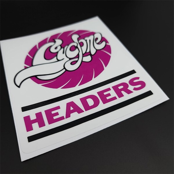 CYCLONE HEADERS Vintage Style DECAL, Vinyl STICKER, racing, hot rod ...