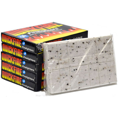 Firelighters Quickfire BULK BBQ Camping Oven Fire Lighters Long Burn ...