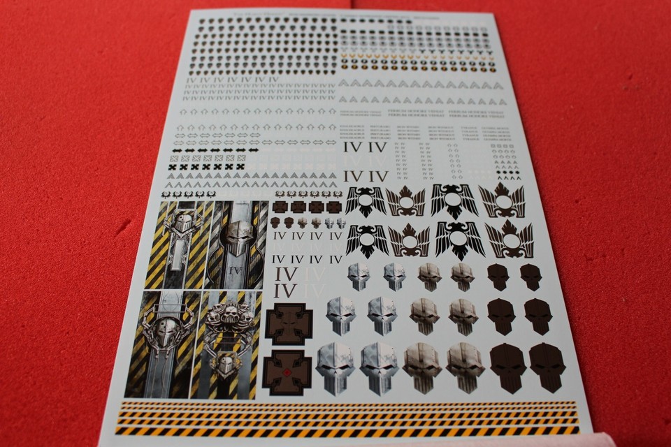 Games Workshop Warhammer 40k Iron Warriors Transfer Transfers Sheet ...